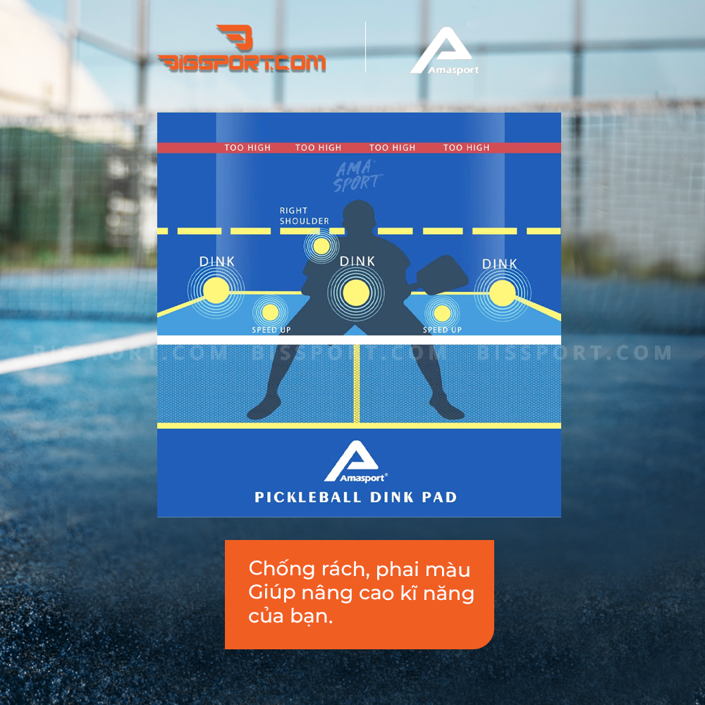 Pickleball Dink Pad -Tấm Tập Dán Tường Pickleball Ama- Giúp Nâng Cao Khả Năng Kiểm Soát Và Phản ...